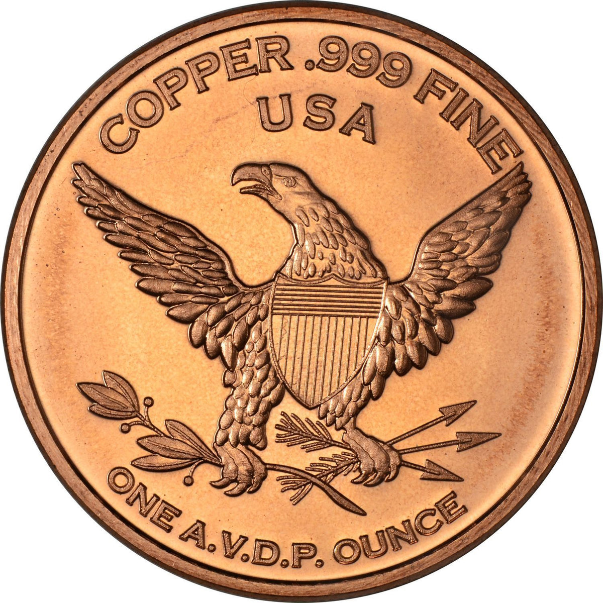 1 oz Copper Round - Prospector – D.B.Metals