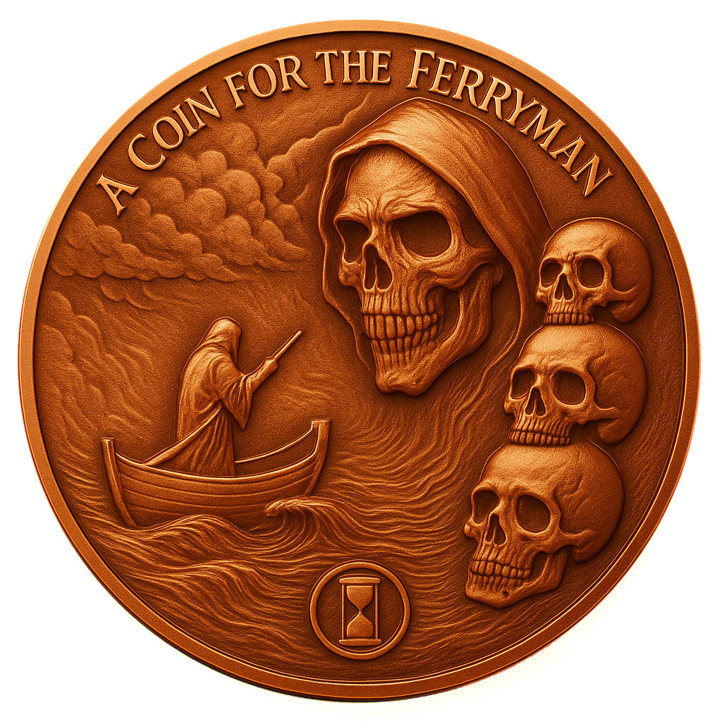 1 oz Copper Round - A Coin For the Ferryman – D.B.Metals