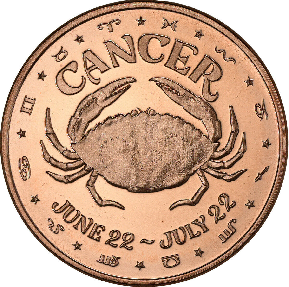 1 oz Copper Round - Cancer – D.B.Metals