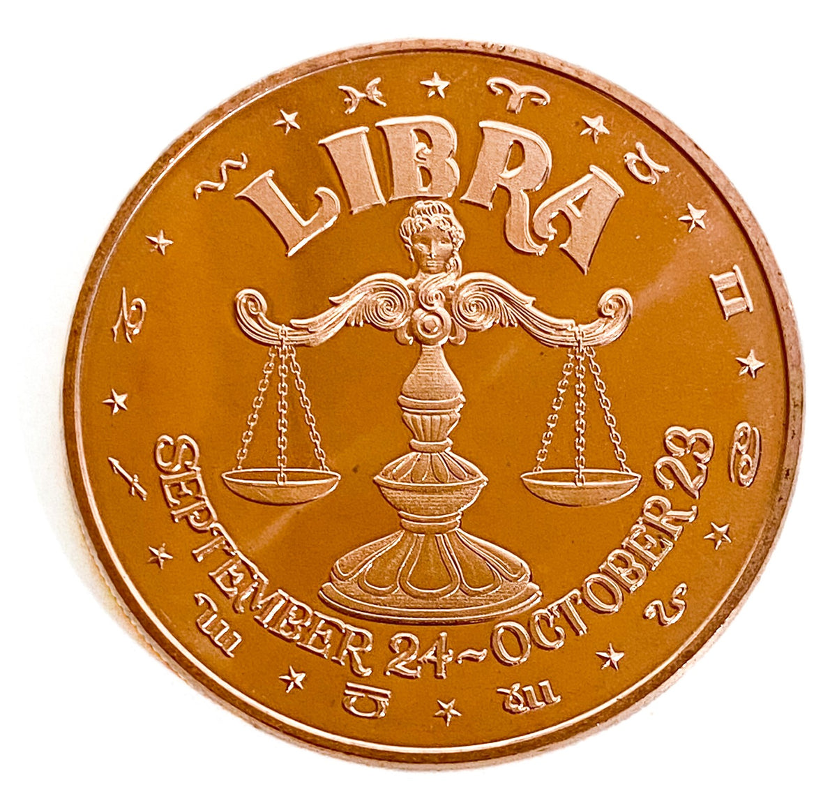 1 oz Copper Round - Libra – D.B.Metals