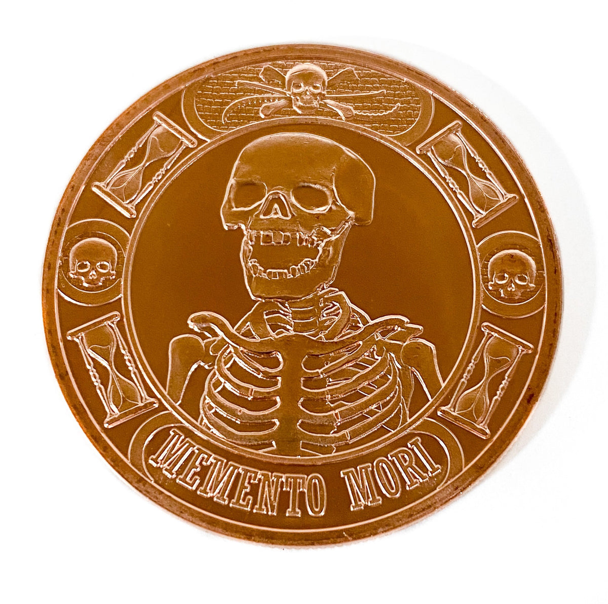 1 oz Copper Round - Memento Mori – D.B.Metals